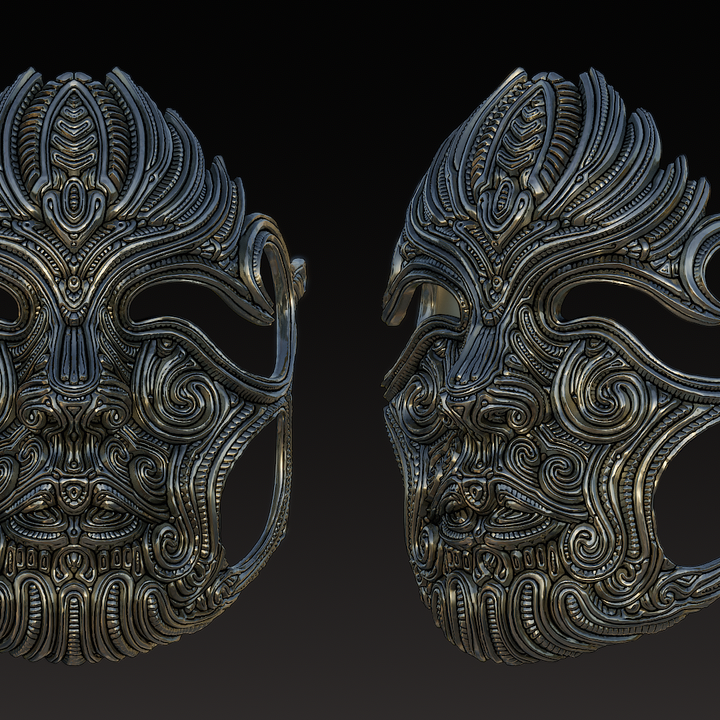3D Printable Mask1 by Zane Rogers